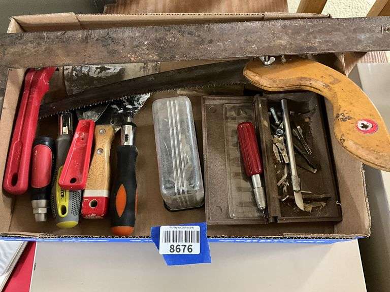 Steel square and misc hand tools - Hurley Real Estate & Auctions
