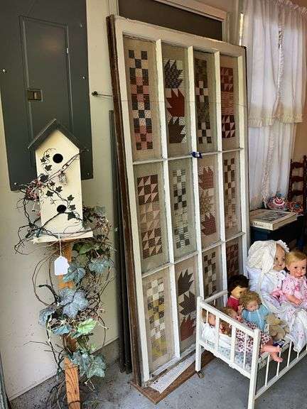 Window sash patchwork display panel - Hurley Real Estate & Auctions