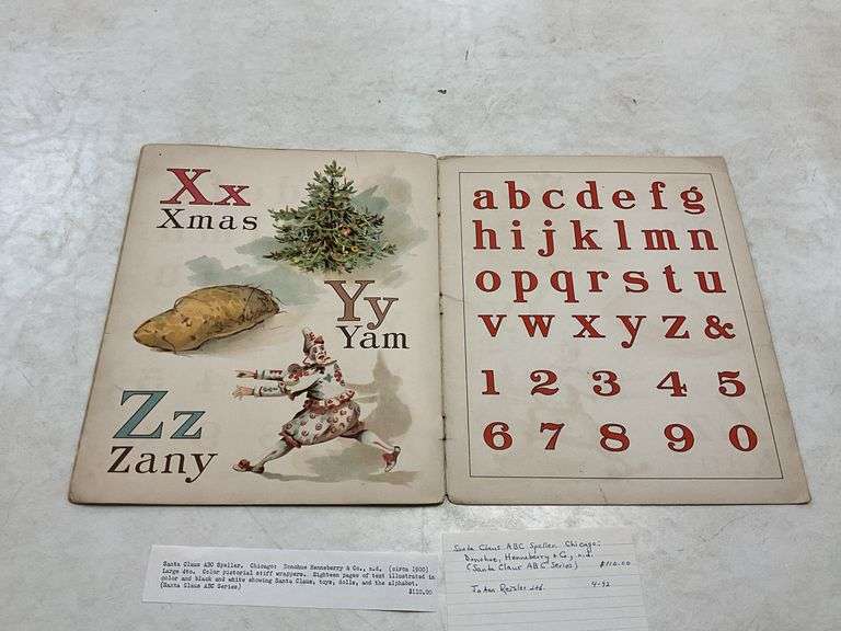 Children’s book: Santa Claus ABC Speller - Hurley Real Estate & Auctions
