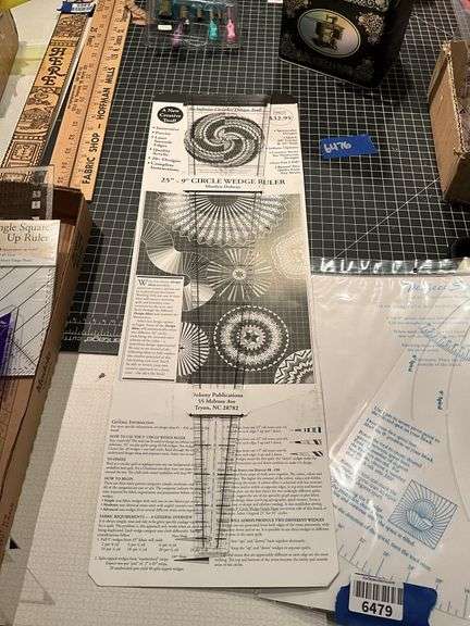 Circle wedge ruler and spiral template - Hurley Real Estate & Auctions