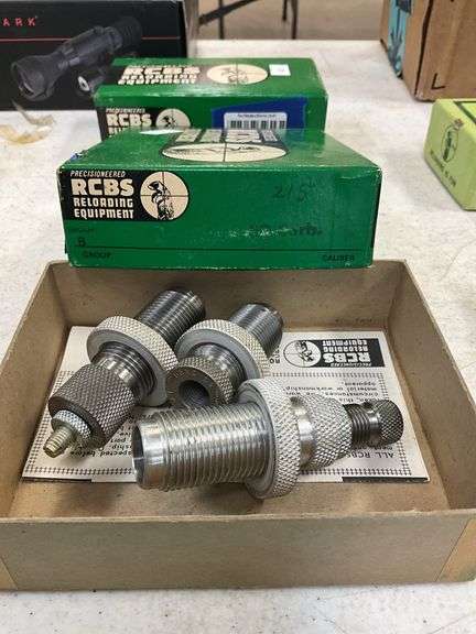Three RCBS 30 Carbine reloading dies - Hurley Real Estate & Auctions