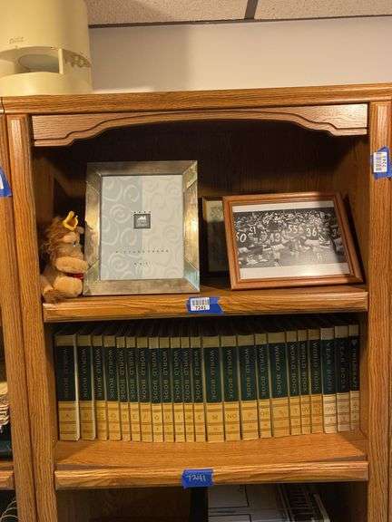 World Book Encyclopedia, framed B&W football team photo, picture frame ...