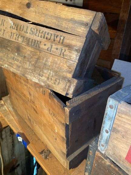 M P Moller, Hagerstown Md wooden crates - Hurley Real Estate & Auctions