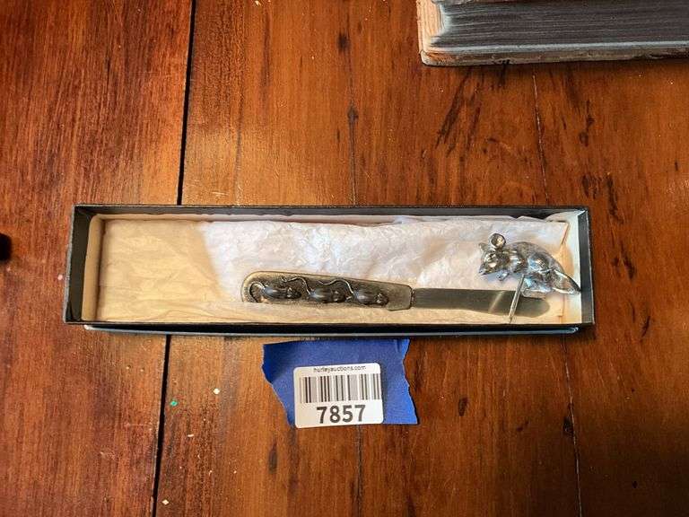 Metzke mouse cheese knife and pick - Hurley Real Estate & Auctions