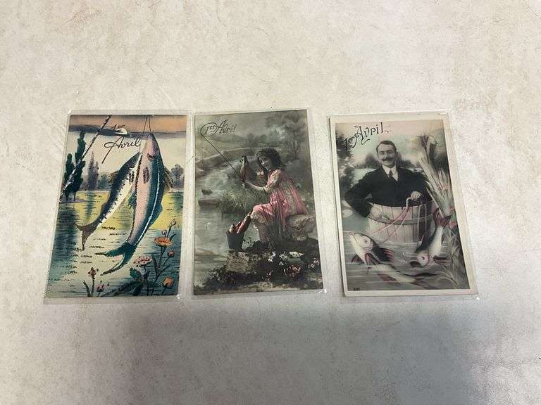French April Fool postcards - Hurley Real Estate & Auctions