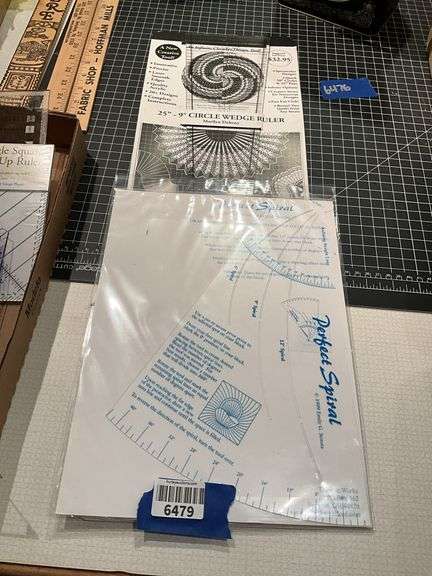Circle wedge ruler and spiral template - Hurley Real Estate & Auctions