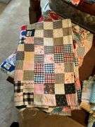 Vintage patchwork quilt top - Hurley Real Estate & Auctions