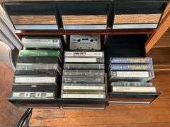 Cassette storage drawers & cassettes - Hurley Real Estate & Auctions
