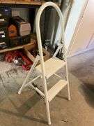 White folding step stool - Hurley Real Estate & Auctions