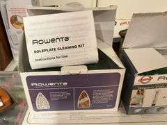 Rowenta steam iron, two iron cleaning kits, piping tip and iron cover ...
