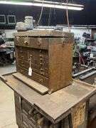 Gerstner model 042 oak machinist tool box - Hurley Real Estate & Auctions