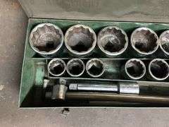 Pittsburgh Forge 1" Dr. Socket set, see photos for what is included ...