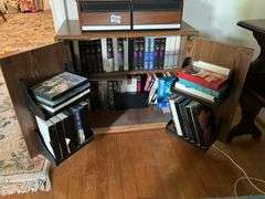 DELL laptop, two VHS Storage drawers & cabinet w/ VHS Tapes 25x22x12 ...