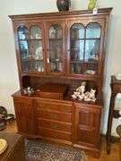 Cherry step back hutch by Statton Furniture, Americana no contents ...