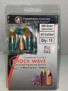 Thompson/Center 45 cal Spire point bullets and three quick loaders ...