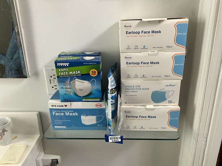 Face masks in boxes - Hurley Real Estate & Auctions