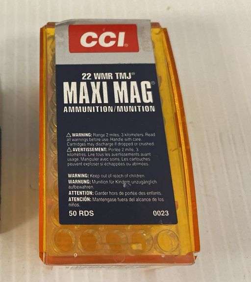 Partial box of CCI 22 WMR Maxi Mag - Hurley Real Estate & Auctions