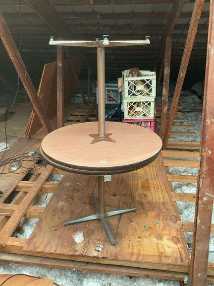 2 round break room tables - Hurley Real Estate & Auctions