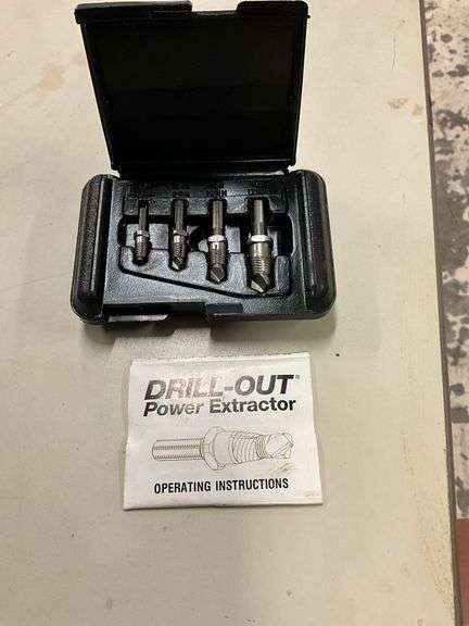 Snap-on Drill-Extractor Set (some drill bits missing) & Drill-Out Power ...