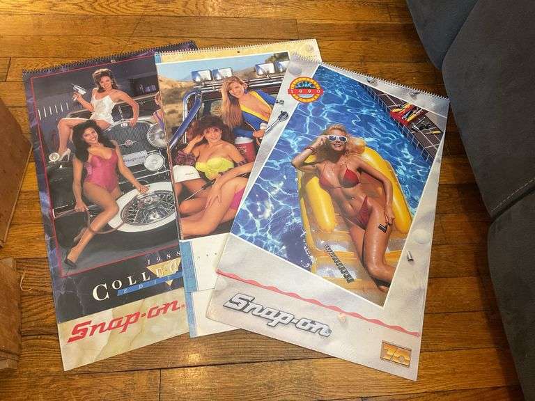 Vintage Snap-On tools pin-up calendars - Hurley Real Estate & Auctions