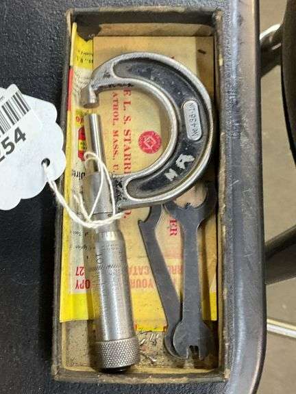 Starrett No. 436 1 in outside micrometer - Hurley Real Estate & Auctions