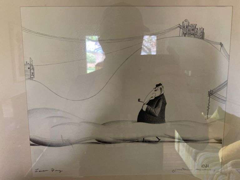 Justin Murray(1912-1987) lithograph, Low Fog, San Francisco, framed18 ...