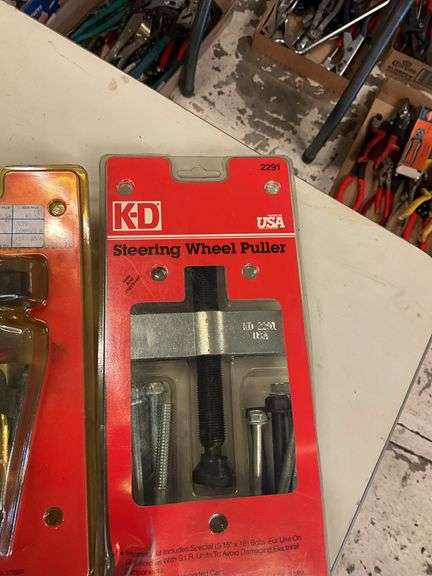 (2) K-D Universal Overhead Valve Spring Compressor and K-D Steering ...