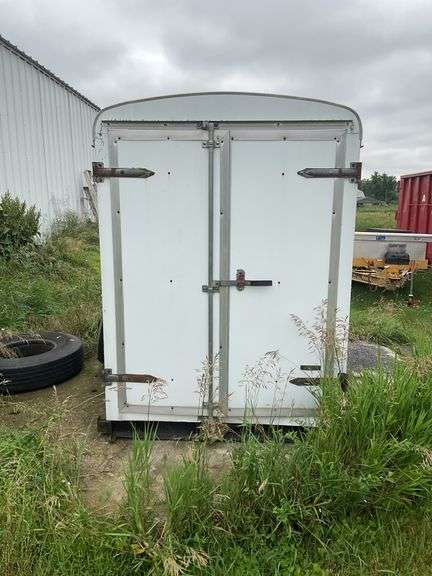 Danzer Morrison utility trailer no wheels 8 ft x 5 ft x 6 ft 5 in, no ...