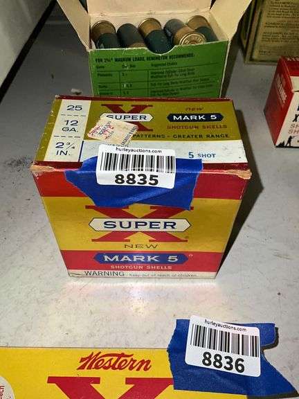 Ammo: 12ga. Super X Mark 5 shotgun shells - Hurley Real Estate & Auctions