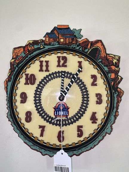 2000 Lionel Centennial wall clock - Hurley Real Estate & Auctions