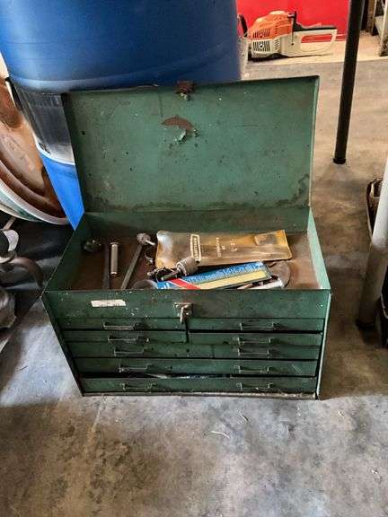 Green metal machinist toolbox and other green toolbox - Hurley Real ...
