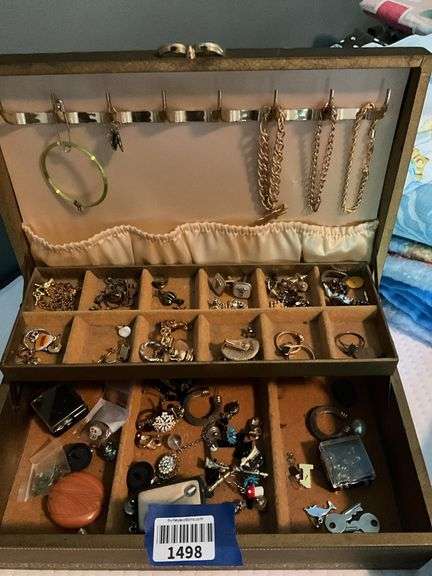 Jewelry box and contents: rings, earrings, misc - Hurley Real Estate ...