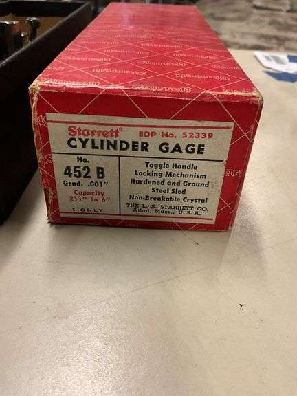 Starrett 452 B Cylinder Gage, 2.5"-6" - Hurley Real Estate & Auctions