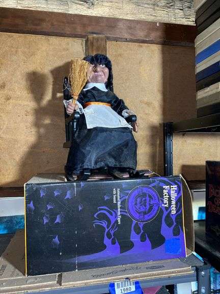 Halloween Factory animated witch figure w/ box - Hurley Real Estate ...