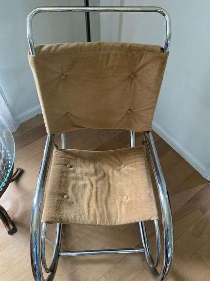 Milo Baughman style MCM chrome rocking chair - Hurley Real Estate ...