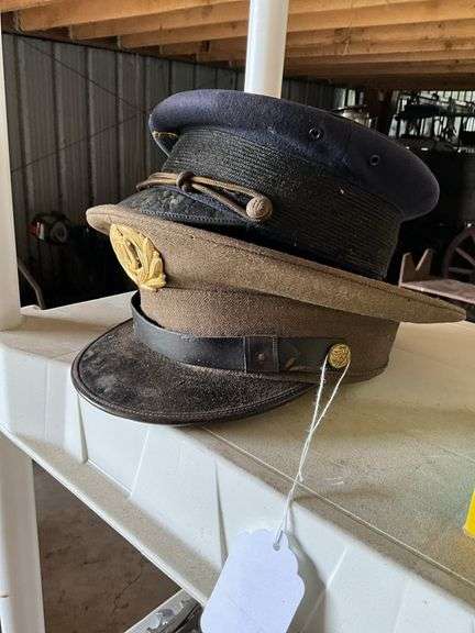 Two vintage military caps - Hurley Real Estate & Auctions