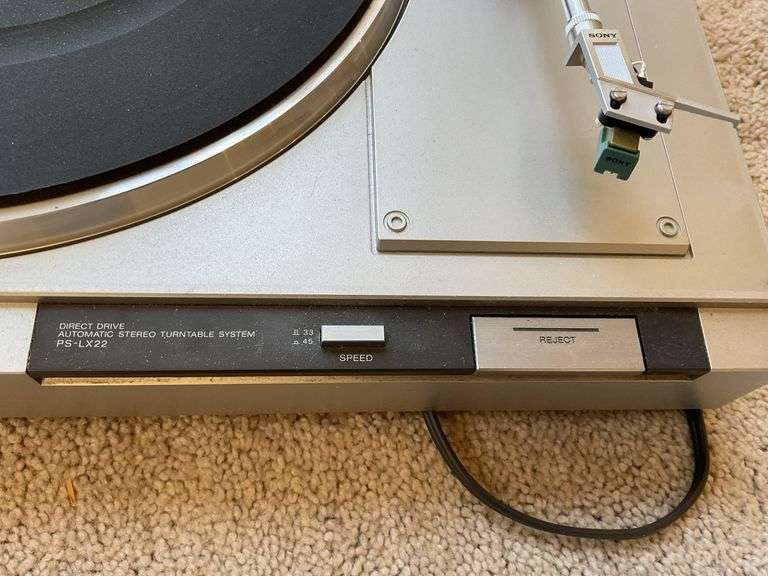 Sony Direct Drive Automatic Stereo Turntable System PS-LX22 - Hurley ...