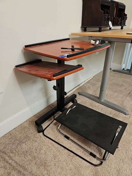 Adjustable bedside table & bedside tray - Hurley Real Estate & Auctions
