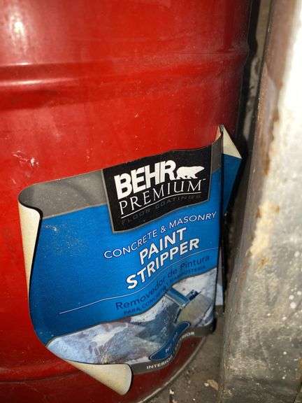 Two metal fuel cans: 1st can full, 2nd can partially full, and oil drain pan - Hurley Real ...