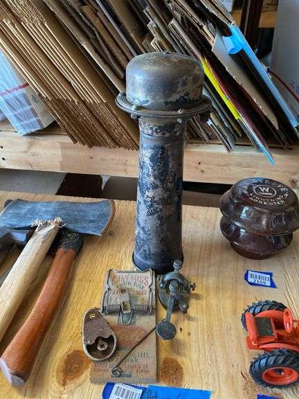 Antique car horn, telegraph key, mouse traps - Hurley Real Estate ...