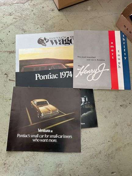 Vintage auto brochures - Hurley Real Estate & Auctions