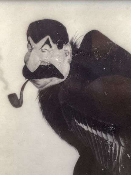 Justin Murray(1912-1987) political caricature print, Birds of Our Time ...