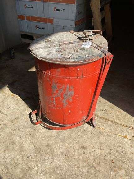 Metal safety container - Hurley Real Estate & Auctions