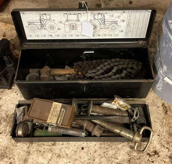 Tractor Hitch Pins, Chain, Hammer, Toolbox and More - Hurley Real Estate & Auctions