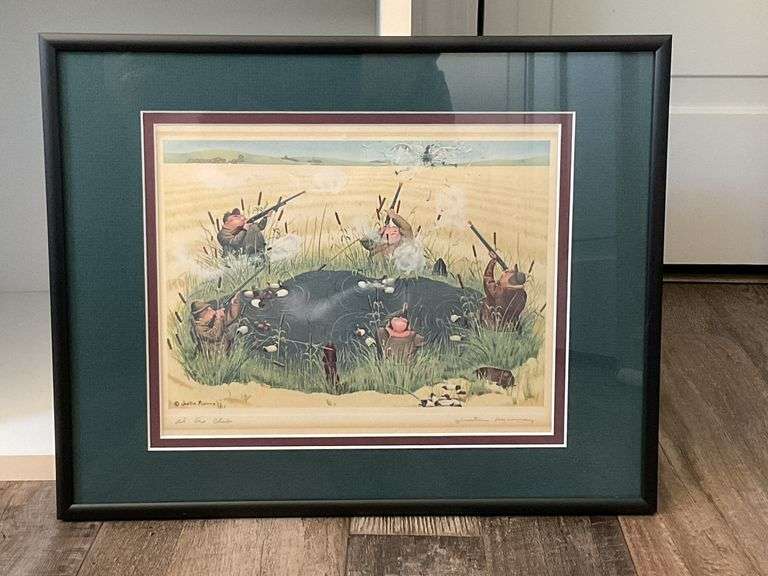 Justin Murray(1912-1987) print, At the Club, framed 14 X 11 - Hurley ...