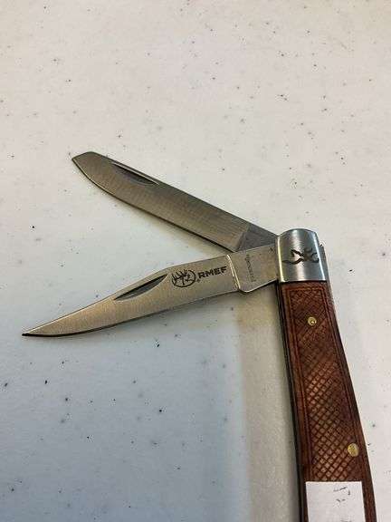 Browning RMEF folding pocket knife - Hurley Real Estate & Auctions