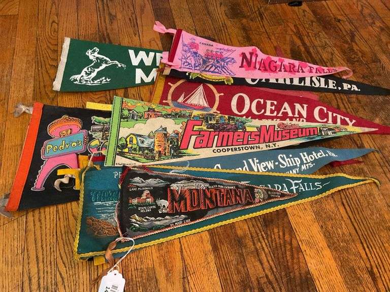 Vintage travel souvenir pennants including Carlisle Pa - Hurley Real ...