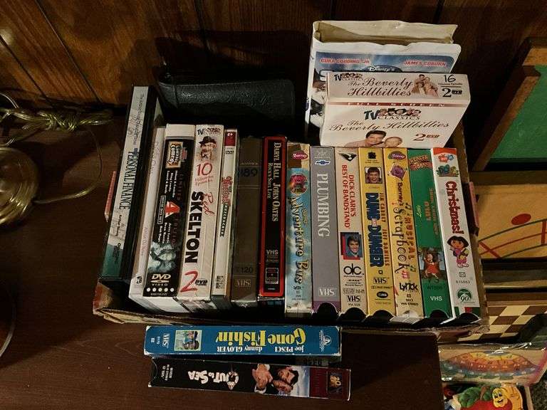 DVDs and VHS tapes lot - Hurley Real Estate & Auctions