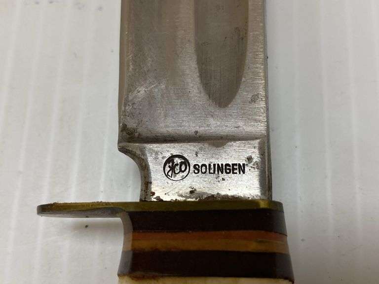 Kabar and Solingen knives with leather sheaths - Hurley Real Estate ...