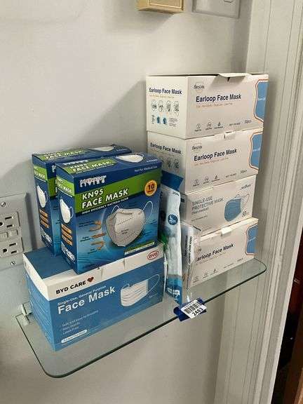 Face masks in boxes - Hurley Real Estate & Auctions